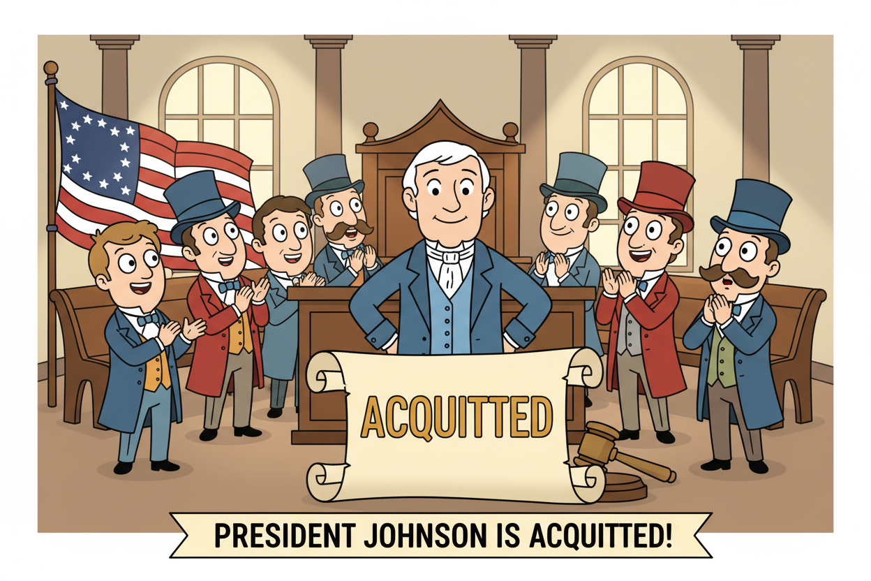 President Andrew Johnson Acquitted by One Vote: A Dramatic Close Call ...