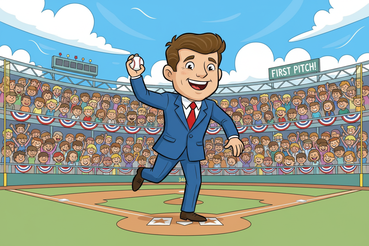 John F. Kennedy Throws Out the First Pitch: A Fun Presidential Traditi ...