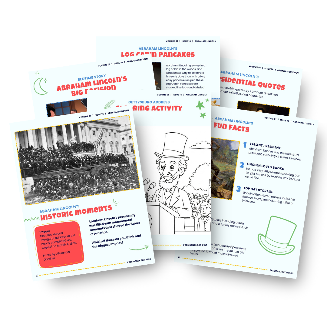 President Abraham Lincoln Book For Kids – Presidents For Kids
