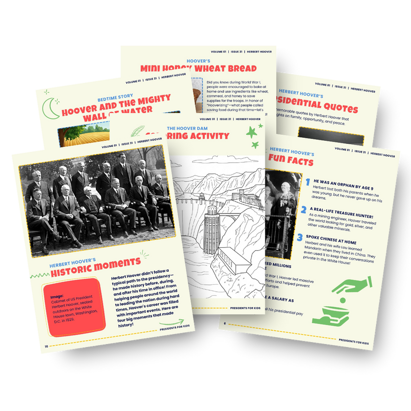 President Herbert Hoover Book For Kids – Presidents For Kids