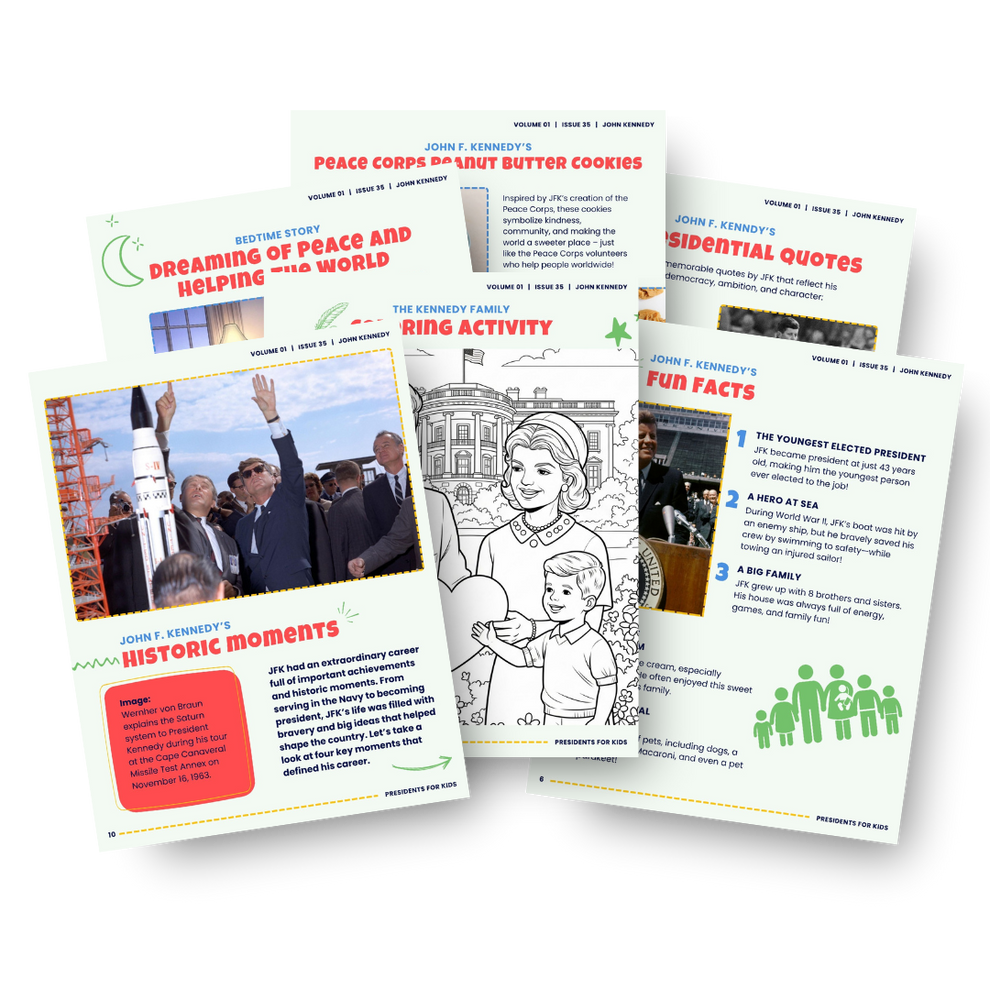 President John F. Kennedy Book For Kids – Presidents For Kids