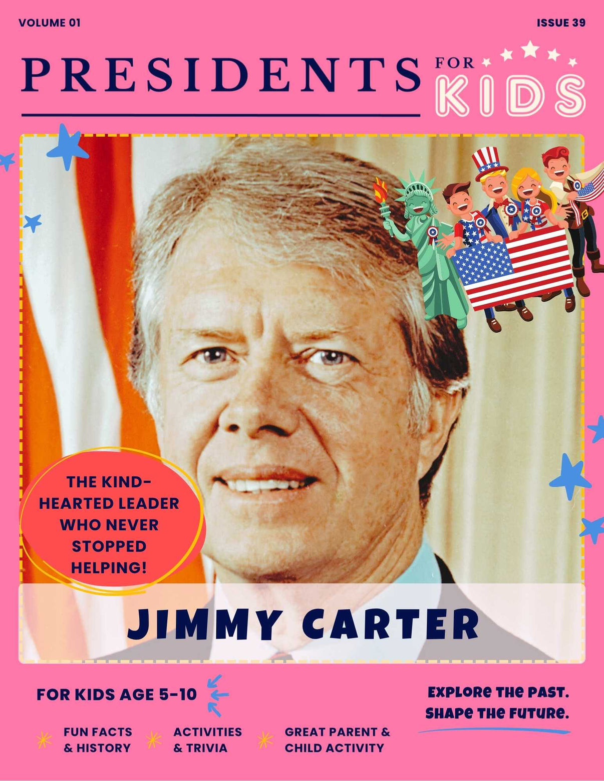Jimmy Carter Activity Book for Kids (Ages 5-10) | Presidents For Kids ...