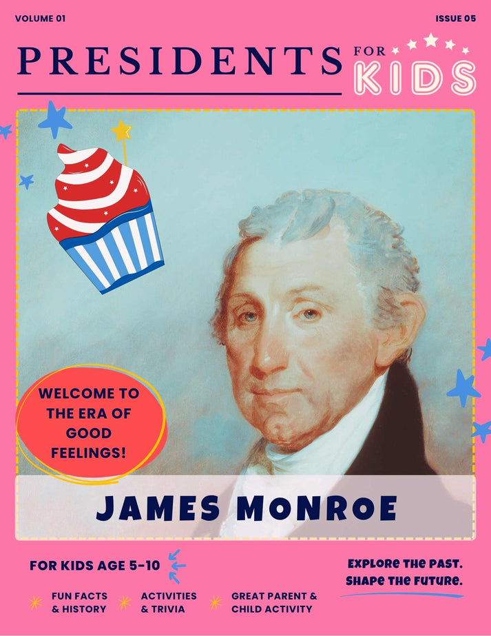 James Monroe Activity Book for Kids (Ages 5-10) | Presidents For Kids ...