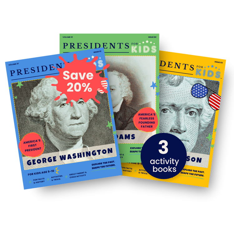 Activity Book Collector Sets – Presidents For Kids