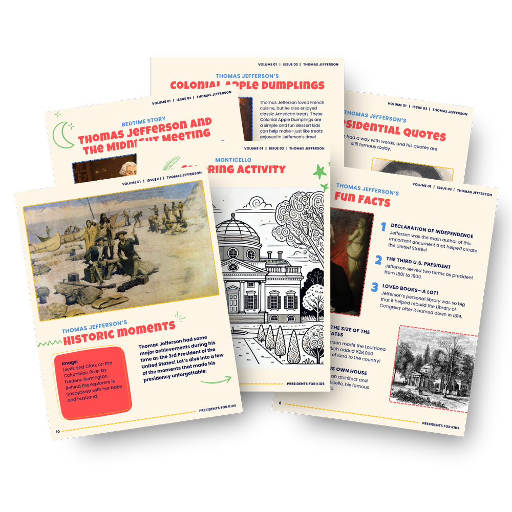 President Thomas Jefferson Book For Kids – Presidents For Kids